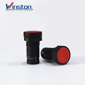 [Hot Item] 22mm Push Button Switch Button 110V Momentary Flat Button 2contact