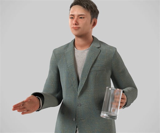 ArtStation - Modular Character - Asian Smart Casual Man 3D model - MY2 / Blender, UE5, C4D | Game Assets