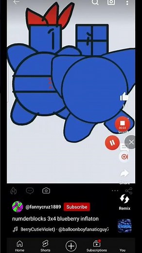 numberblocks 3x4 blueberry inflation