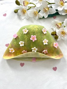 Handmade Wool Sauna Hat Needle Felted Flower Hat Unique Spring Accessories Fairy Garden Pink Floral Adornment Soft Wool Sauna Hats Felt Cap - Etsy Canada
