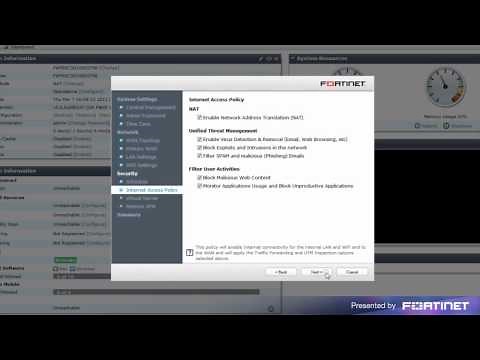FortiGate Quick Start Guide ( Wizard Configuration )