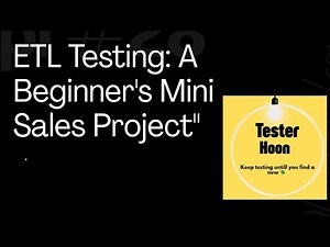ETL Report Testing | Power Bi | Mini Sales Project #etl #powerbi