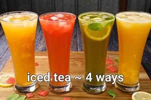 आइस टी रेसिपी | ice tea in hindi | आइस्ड टी | घर बना आइस्ड टी - 4 तरीके