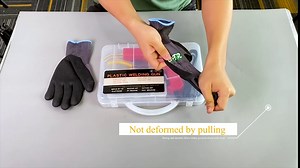 ZSCM Plastic Welder Bumper Repair Kit,Hot Stapler Plastic Welding Machine,Welding Plastic Gun Kit Plier Flat/Outside Corner/Inside Corner/Wave Staples with Carry Case and Protective Gloves (Red,)