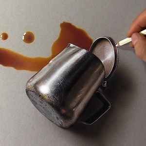 12K views · 125 reactions | Spilled coffee drawing tutorial ☕ | MetDaan Tips | Facebook