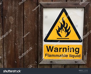 Flammable Liquid Warning Sign Stock Photo 711655090 | Shutterstock