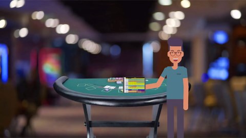 Simplified Blackjack Basic Strategy Card, White