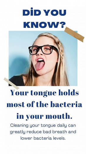 Oral health tips: Your tongue holds most of the bacteria in your mouth. Cleaning your tongue daily can greatly reduce bad breath and lower bacteria levels. Cleaning your tongue, whether by brushing or using a scraper, helps eliminate odor-causing bacteria, debris, and dead cells. 😛 😛 😛 #VirginRiverDental #DrBrettDavis #StGeorgeFamilyDentist #StGeorgeDentist #Southernutahdentist #FamilyDentist #Familyowned #BestCosmeticDentist #BestDoctor #dental #dentist #dentistry #smile #dentalcare #dentalh