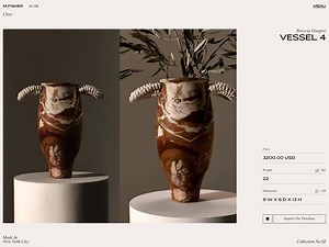 Art objects slideshow - Awwwards