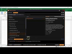 How to get mutual fund returns from Refinitiv's Eikon