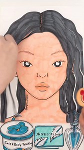 2.7M views · 31K reactions | Avatar makeup transformation  Skincare + Massage #asmr #satisfying #paperdiy #massage #makeup | Paper__pepper | Facebook
