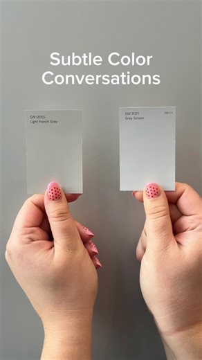 Which gray is your go-to? . 🎨: Light French Gray SW 0055 Gray Screen SW 7071 | Sherwin-Williams